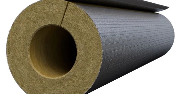 80mm Bore 35mm Thick Rockwool RockLap Pipe Insulation