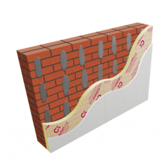50mm Celotex GD5050 PIR Insulation Board with 12.5mm Plasterboard ...