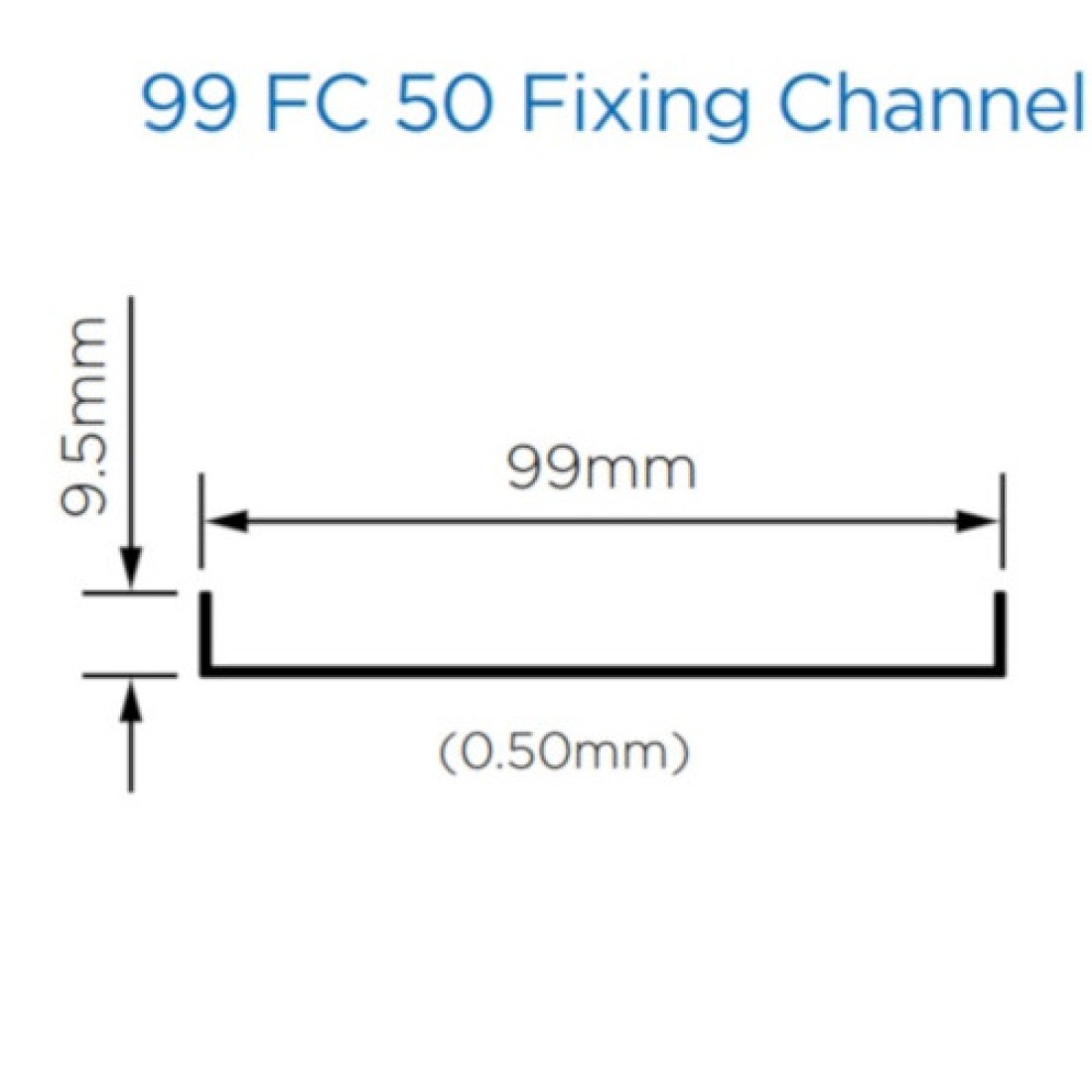 British Gypsum Gypframe 99 FC 50 Fixing Channel | Dry Lining | Metal ...