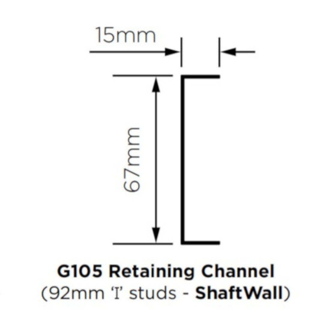 British Gypsum Gypframe Shaftwall G105 Retaining Channel | Dry Lining ...