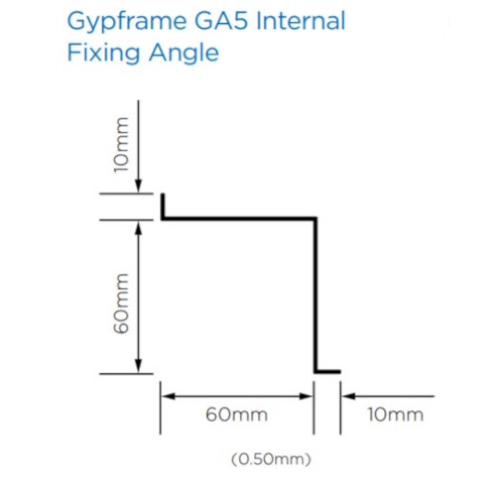 British Gypsum Gypframe GA5 Internal Fixing Angle | Dry Lining | Metal ...