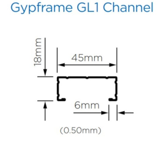 British Gypsum Gyplyner GL1 Lining Channel 2.7m | Metal Frame Wall and ...