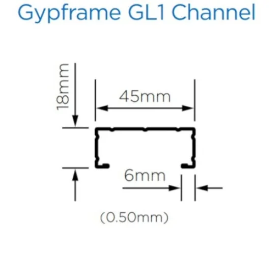 British Gypsum Gyplyner GL1 Lining Channel 2.7m | Metal Frame Wall and ...