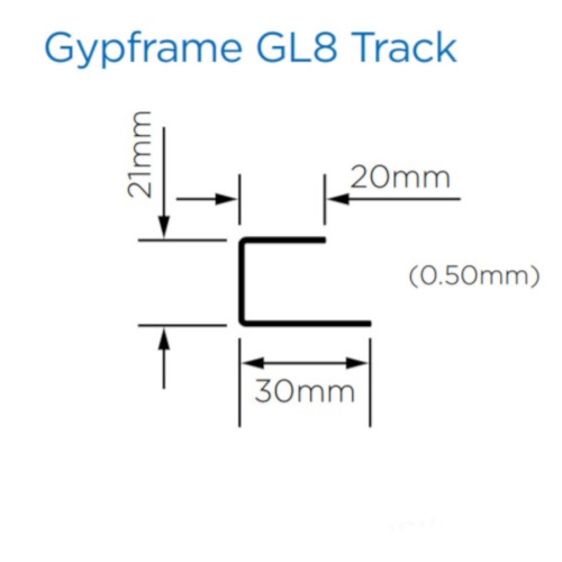 British Gypsum Gyplyner GL8 Track | Metal Frame Wall and Ceiling ...