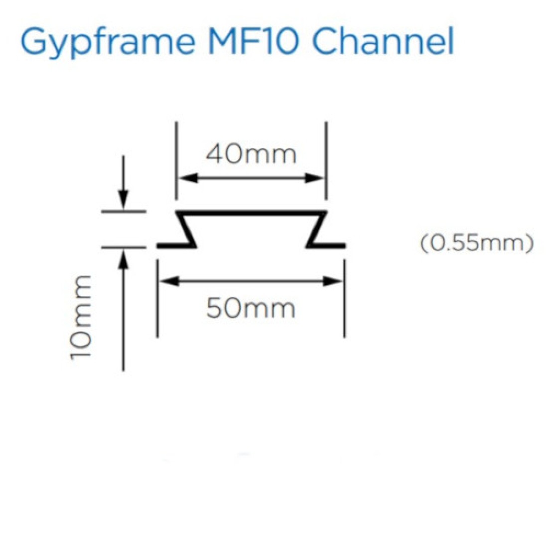 British Gypsum Gyplyner MF10 Channel 2.8m | Metal Frame Wall and ...
