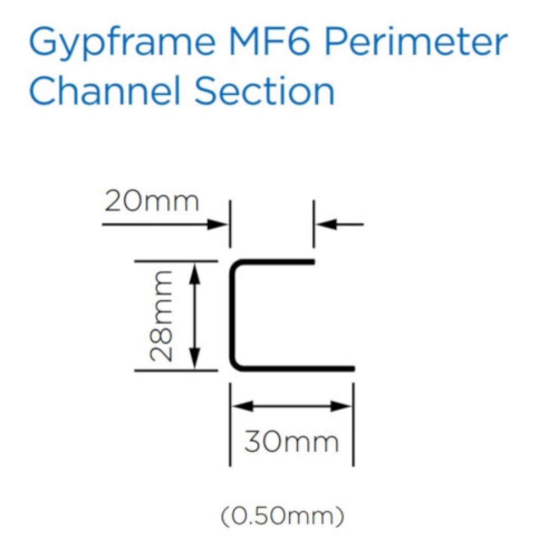 British Gypsum Casoline MF6 Perimeter Channel | Metal Frame Ceiling ...