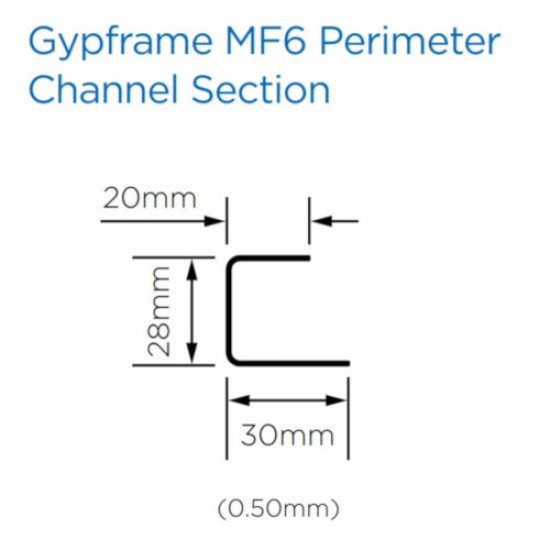 British Gypsum Casoline MF6 Perimeter Channel | Metal Frame Ceiling ...