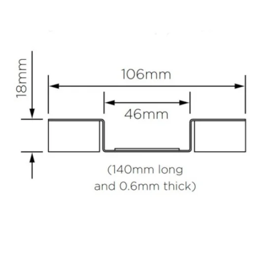 British Gypsum Gypframe Service Support Plate | Dry Lining | Metal Stud ...