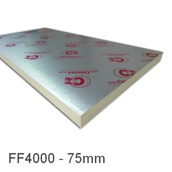 75mm Celotex FF4000 Underfloor Heating Board | Increased Compressive ...