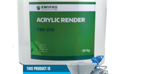 EWI-010 Acrylic Render | 25kg tub | Various Colours