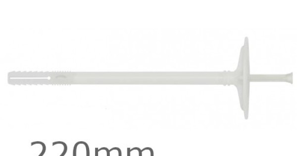 220mm Plastic Insulation Panel Fixings - pack of 200 | External Wall ...