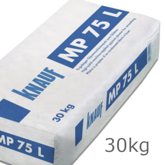 Knauf MP 75 L| Pre-Mixed Dry Gypsum Plaster | 30 Kg |MP75L