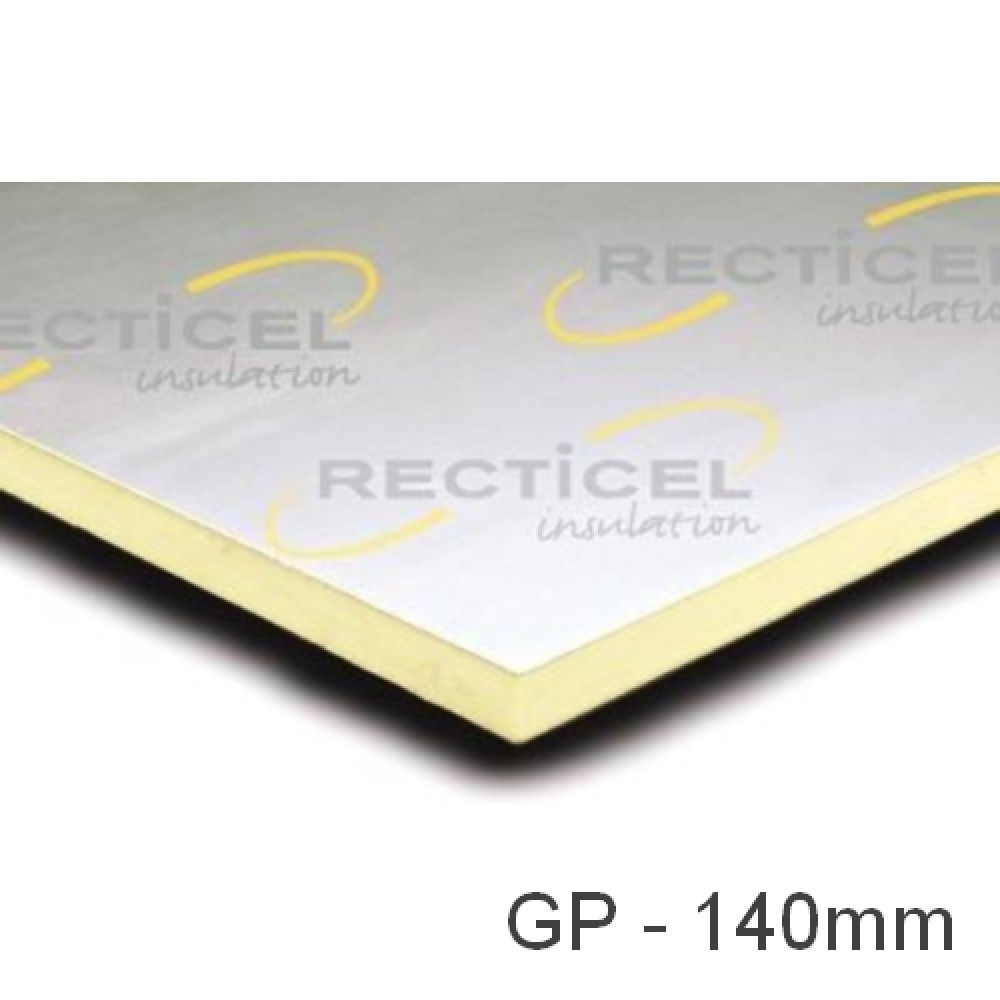 140mm Recticel Eurothane GP PIR Insulation Board | Multiple Applications