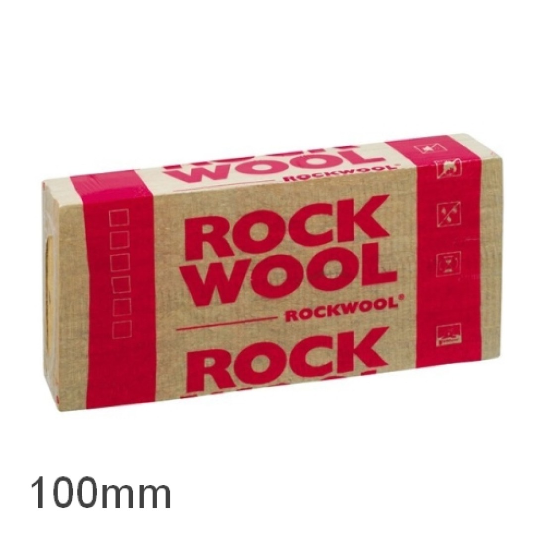 100mm Rockwool Full Fill Cavity Insulation Batt | Glass Mineral Wool ...
