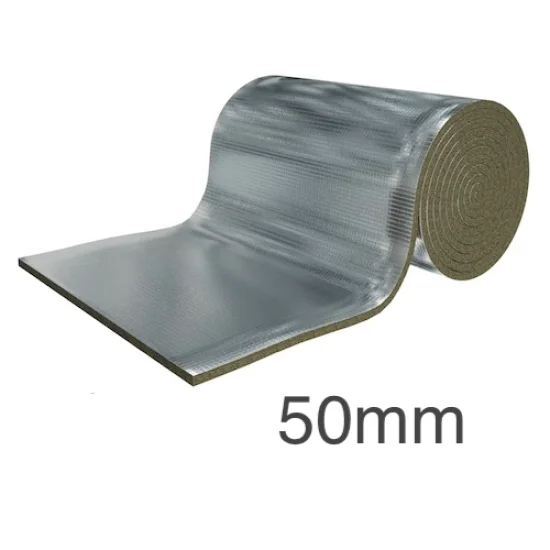 50mm Rockwool Ductwrap | Thermal Insulation For Ductwork | 1m x 6m roll