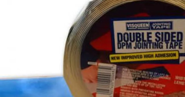 50mm Visqueen Double Sided Jointing Tape | for bonding DPMs and DPCs | 10m Roll