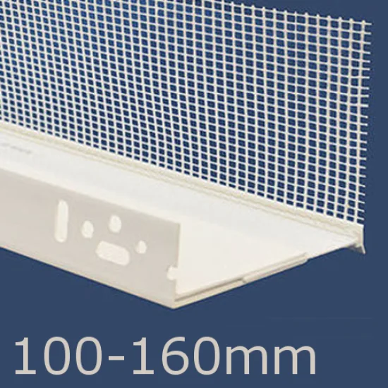 100-160mm Adjustable PVC Base Profile - 2m length (pack of 10)) | Wemico