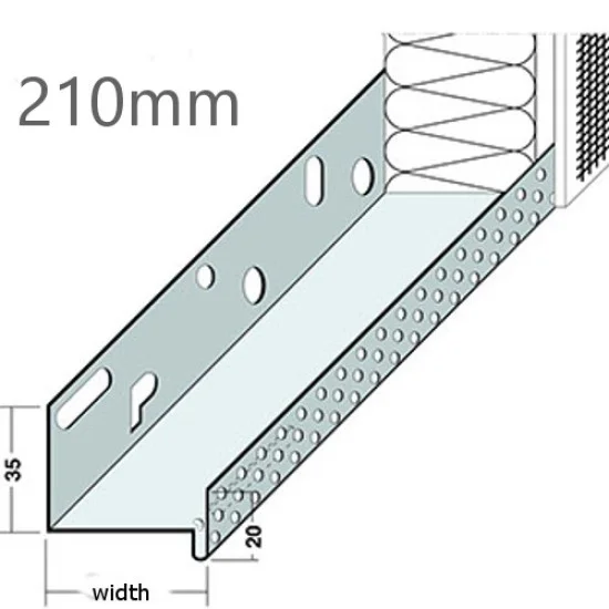 210mm Aluminium Base Track | External Wall Insulation | Base Bead