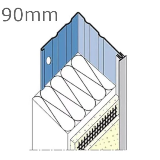 90mm Perforated Full System Stop Bead | External Wall Insulation