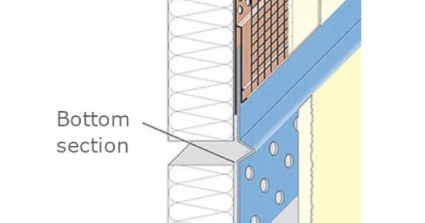 Aluminium Bottom Section of the Render Only Compression Joint
