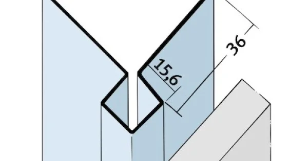 Aluminium Facade Corner Profile Without Covered Cutting Edges | Profile ...