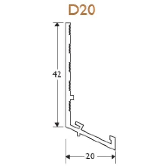 20mm PVC Drip Bead (pack of 25) | External Wall Insulation Bead