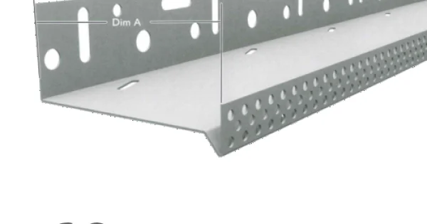 60mm Aluminium Vented Base Track| External Wall Insulation | for steel ...