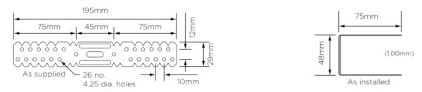 British Gypsum Gyplyner GL2 Bracket | Metal Frame Wall and Ceiling ...